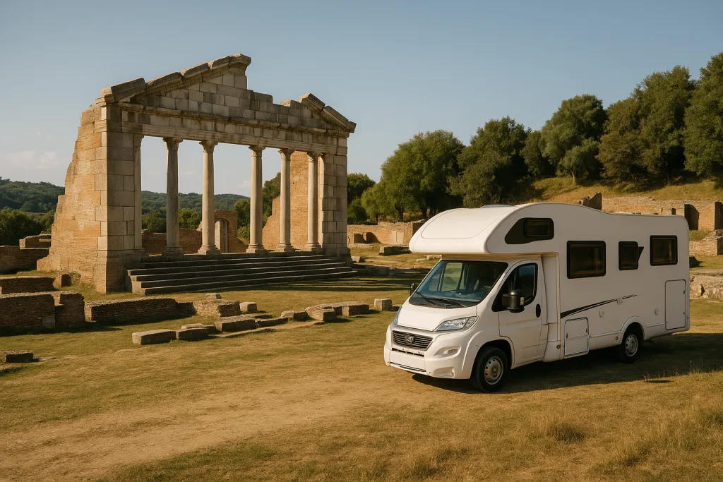 Visit Apollonia with Camper Van – History, and Hidden Stops - Govan.al