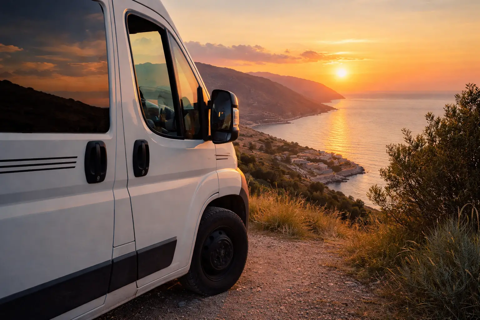 Hidden Sunset Spots in Albania with a Camper Van